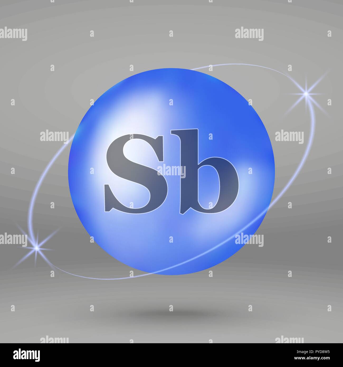 Antimony icon. mineral drop pill capsule. Mineral complex design Stock ...