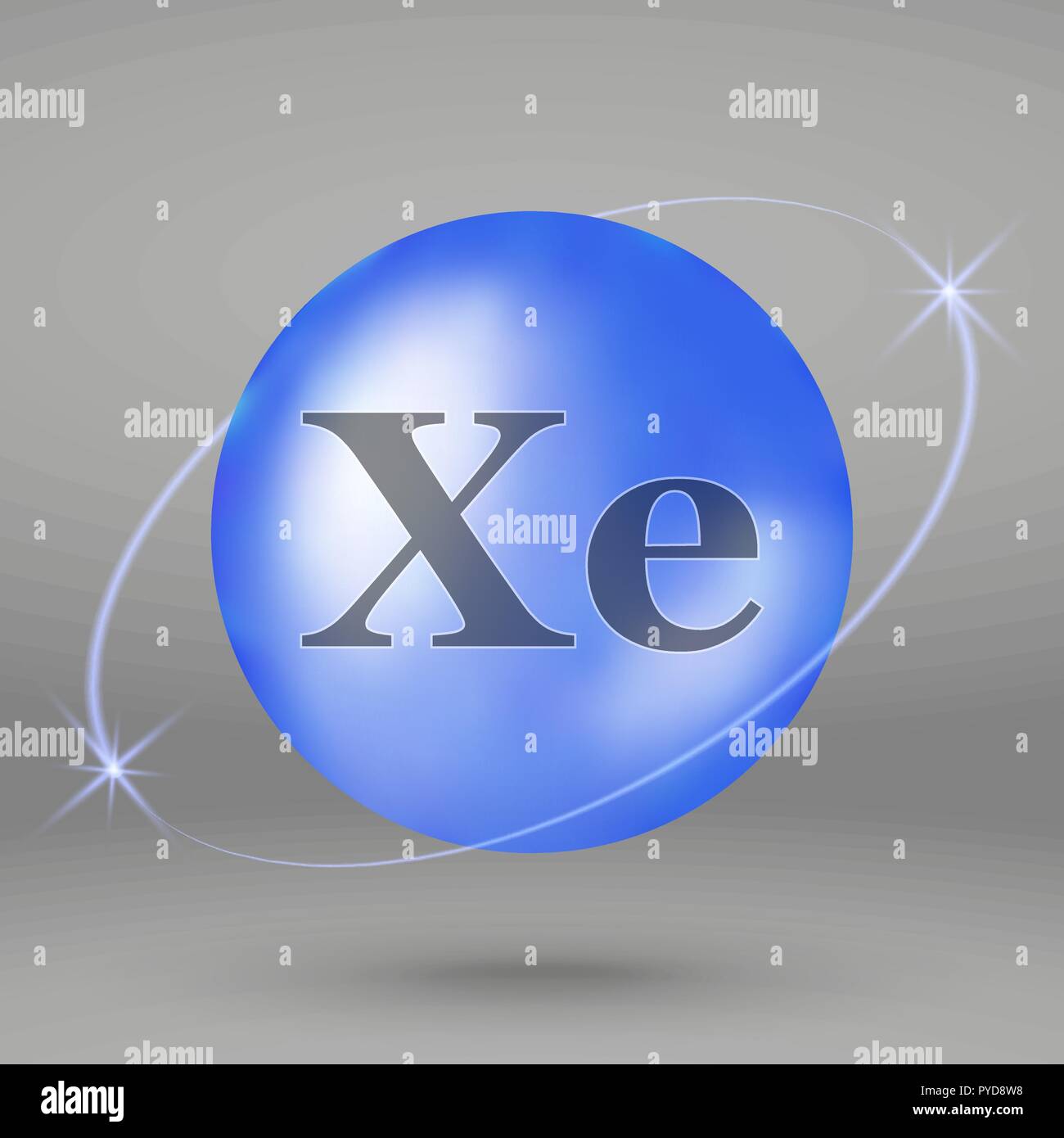 Xenon icon. mineral drop pill capsule. Mineral complex design Stock ...