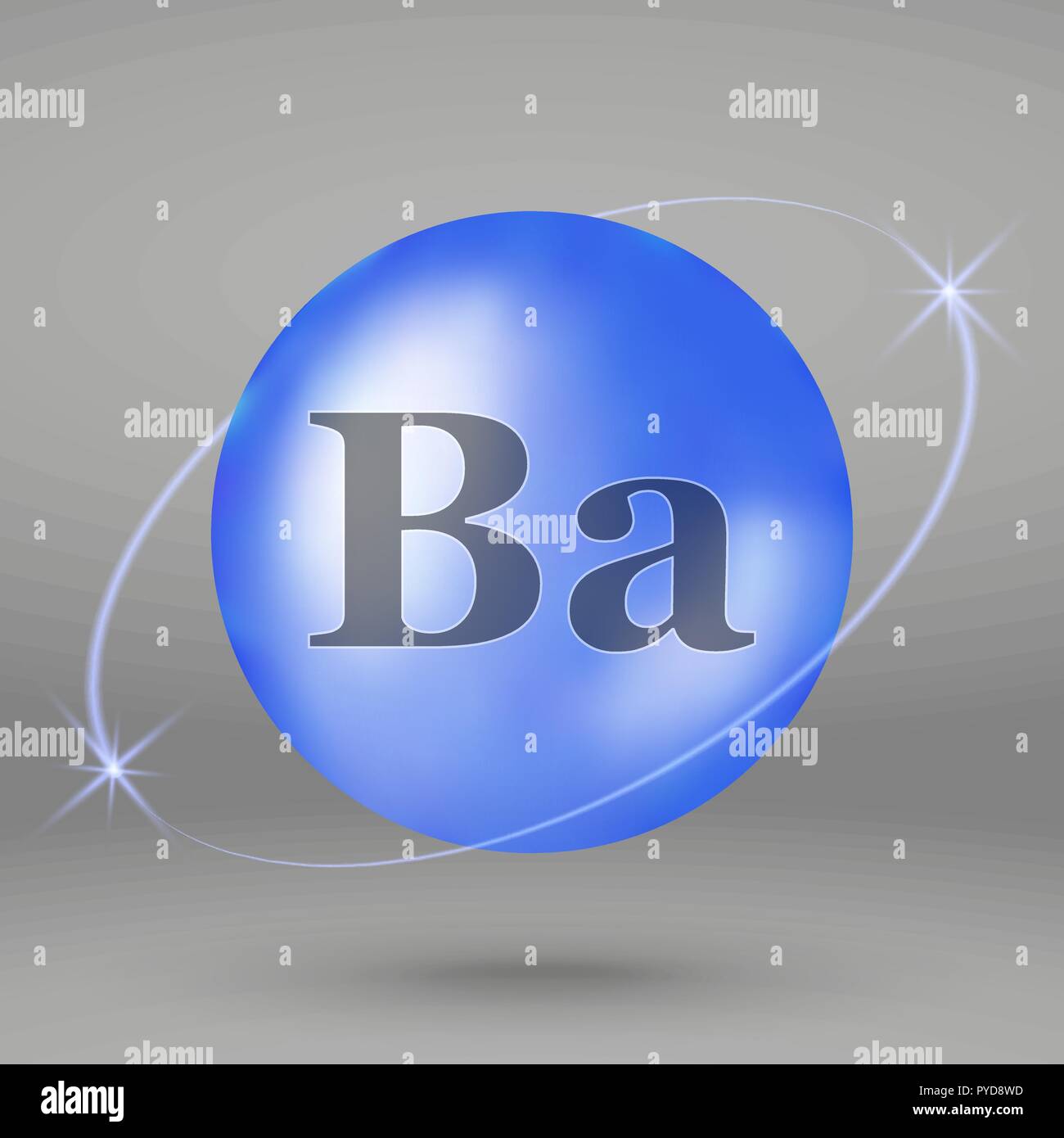 Barium icon. mineral drop pill capsule. Mineral complex design Stock ...