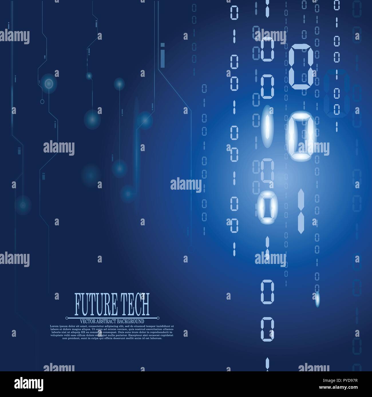 Vector abstract matrix circuit background, future tech Stock Vector ...