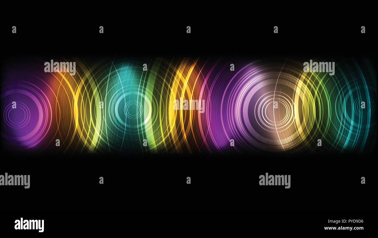 Vector abstract technological colorful sound wave background design ...