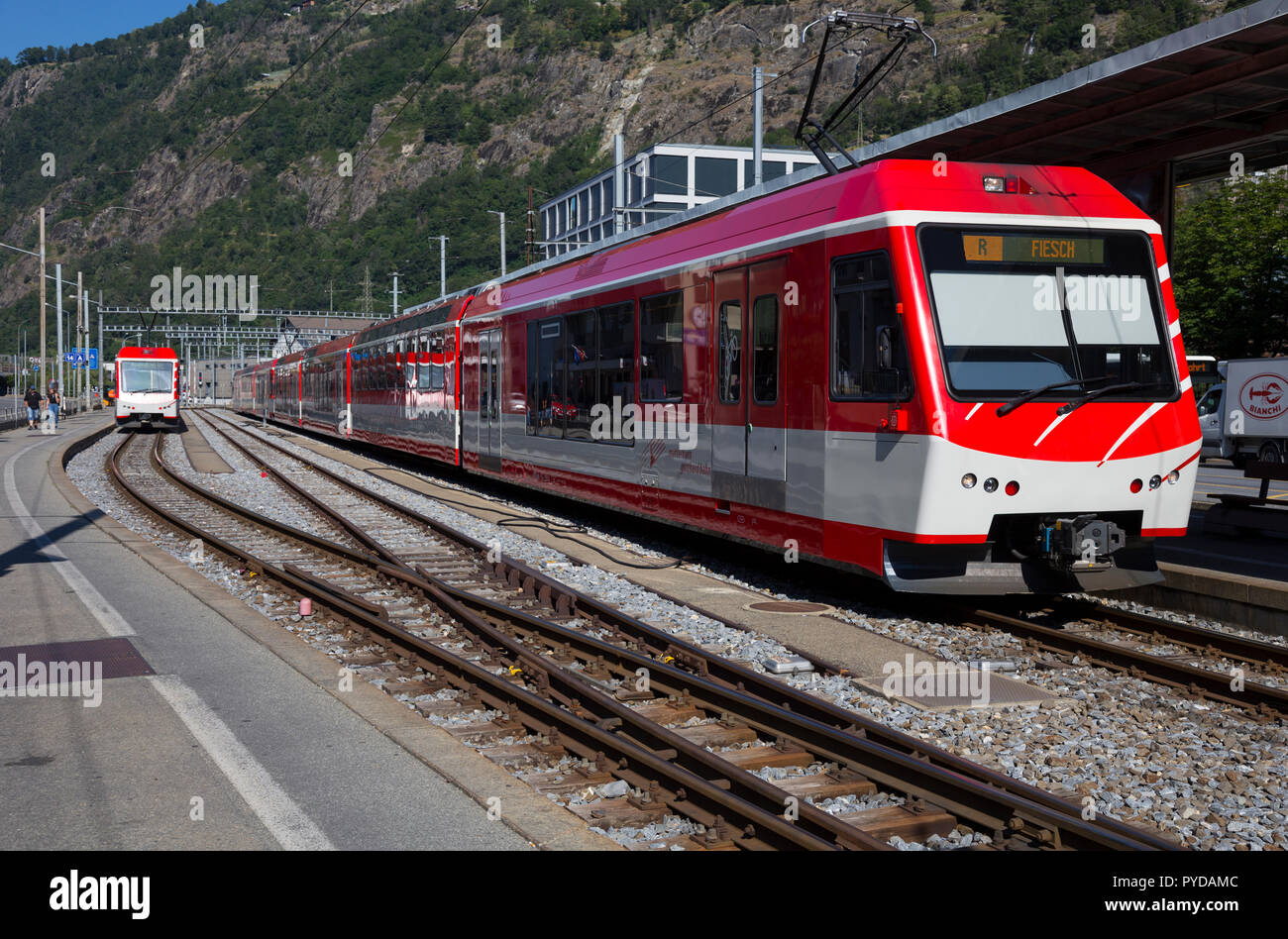 Brig railway station, Switzerland Stock Photo - Alamy