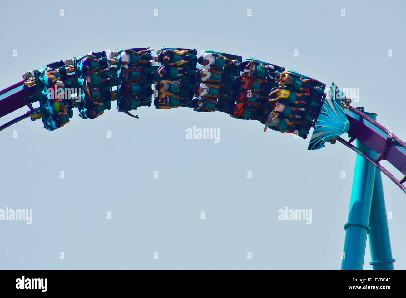 Orlando, Florida USA ; August 05, 2018 Fastest Mako roller coaster at ...