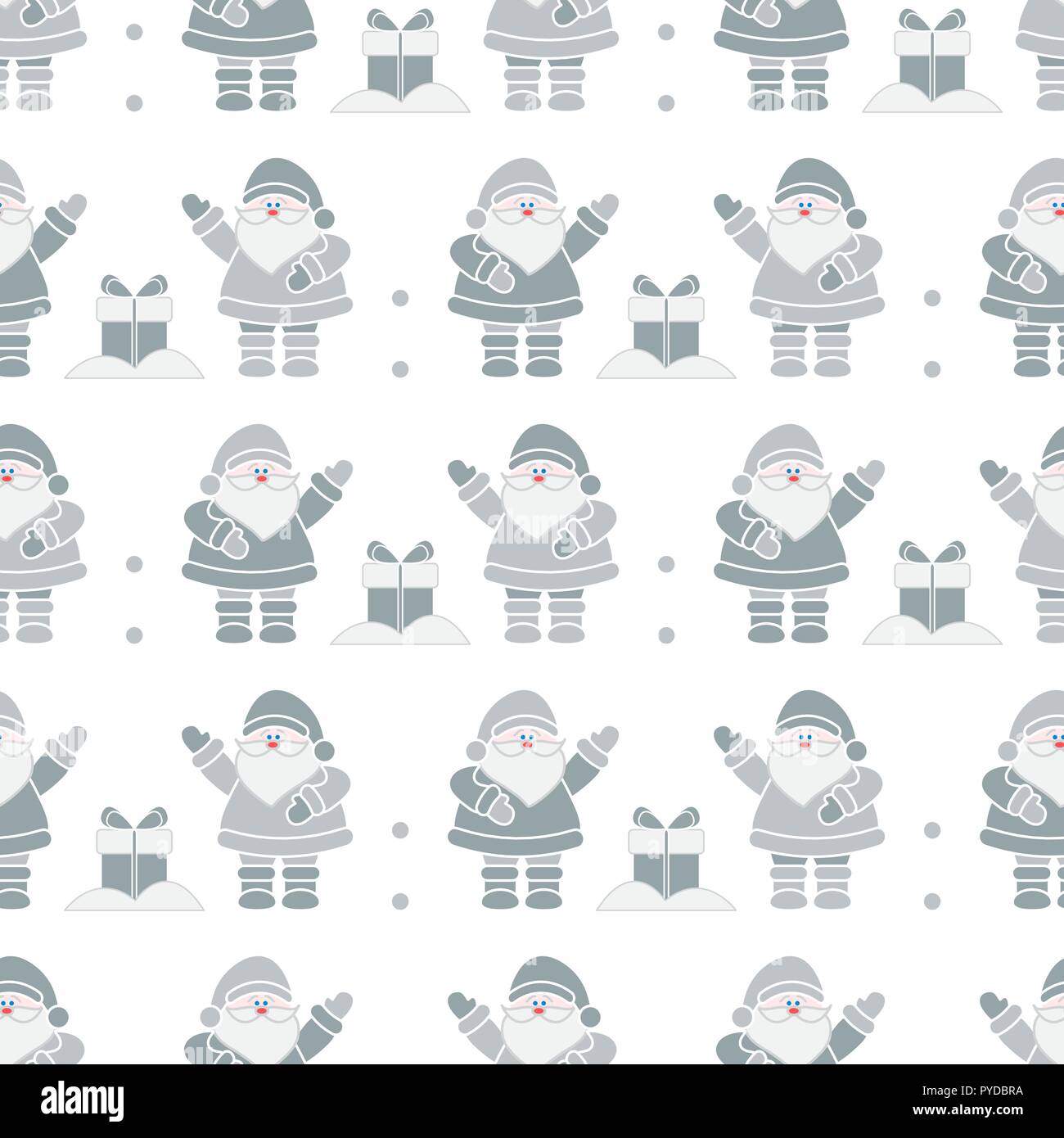 Happy New Year 2019 and Christmas seamless pattern. Vector illustration ...