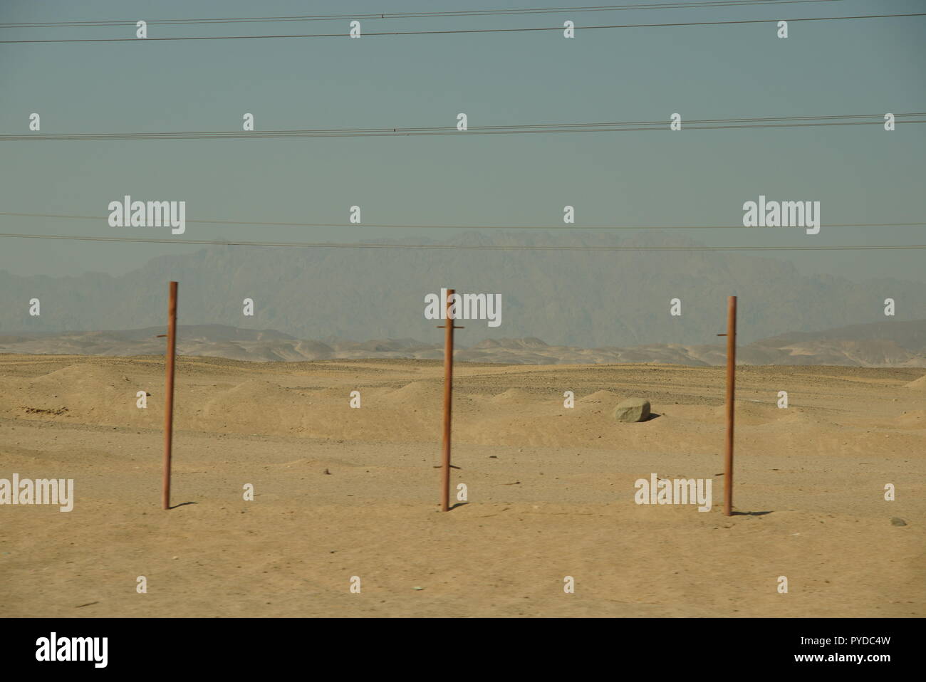 Fence in Egypt middle in the desert during vacation Red Sea Stock Photo ...