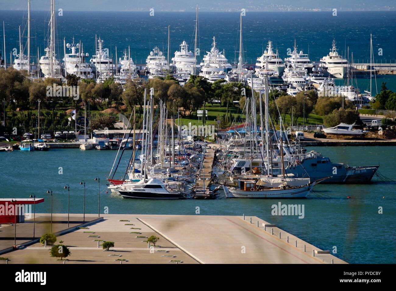 Flisvos Marina in Athens Stock Photo - Alamy