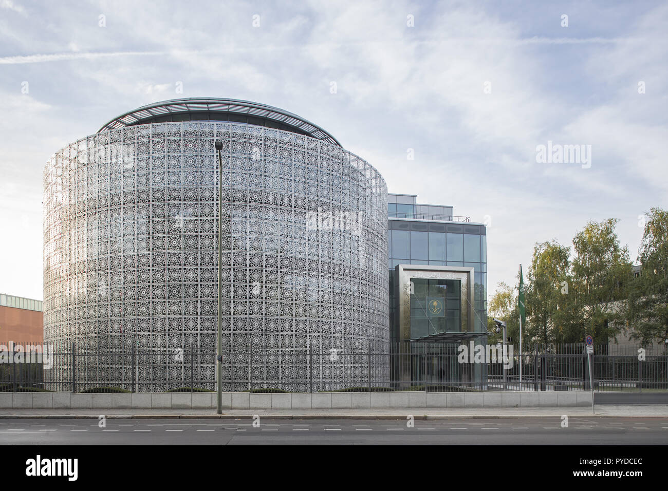 09 October 2018, Berlin: View of the embassy of the King of Saudi ...