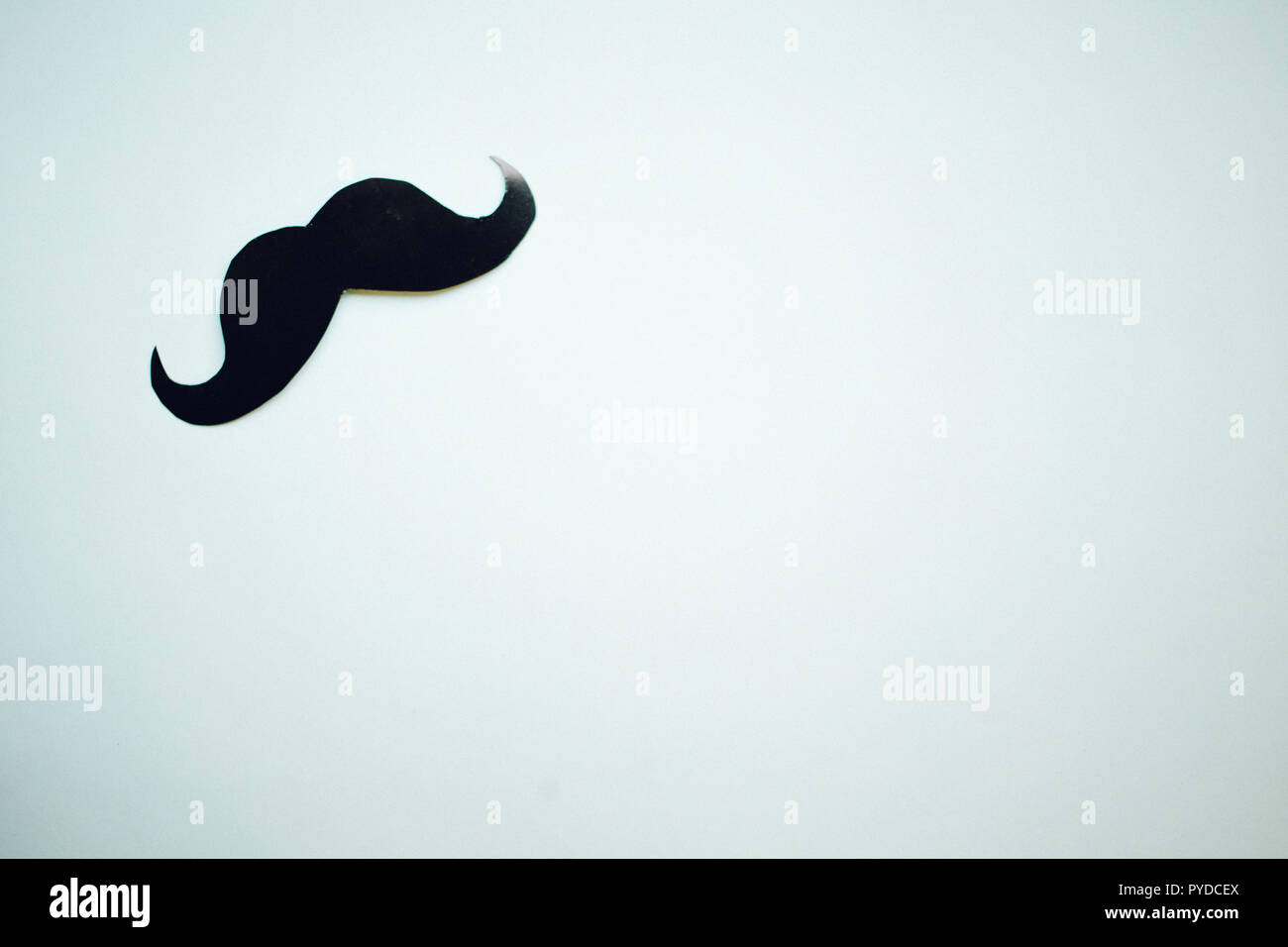 Paper Mustache on light blue background, Prostate cancer awareness ...