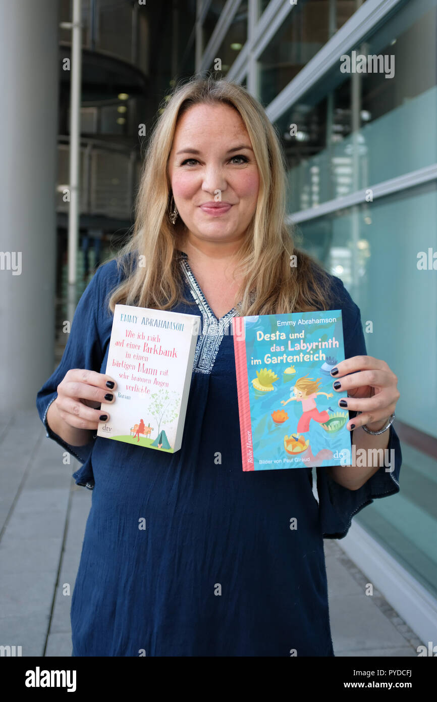 Emmy Abrahamson in October 2018 at the Frankfurt Book Fair. | usage ...
