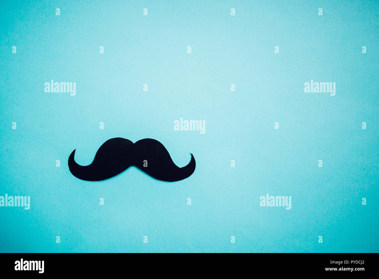 Paper Mustache on blue background, Prostate cancer awareness , Men ...