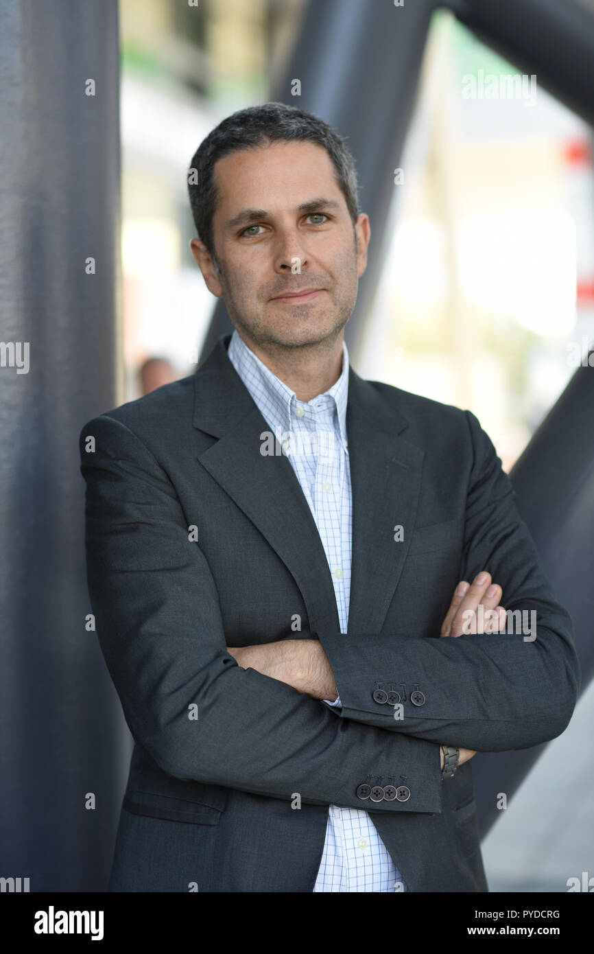 Journalist and author Tom Rachman in October 2018 at the Frankfurt Book ...