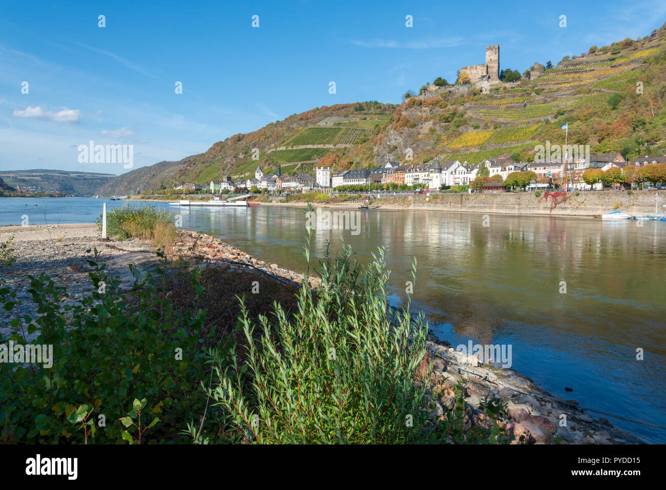 Rhine at Kaub Stock Photo - Alamy
