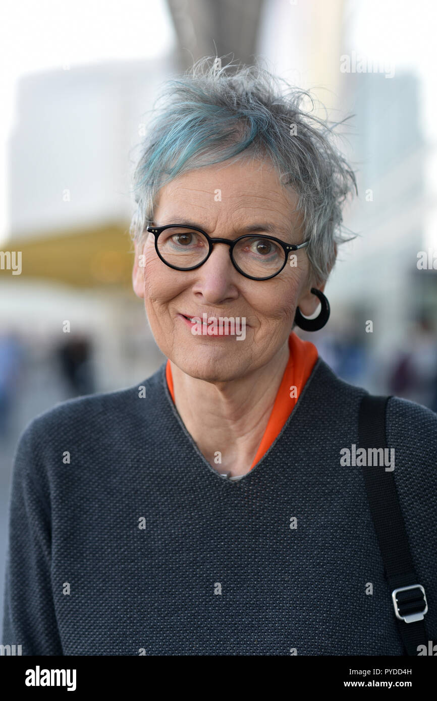 Roswitha Quadflieg in October 2018 at the Frankfurt Book Fair. | usage ...