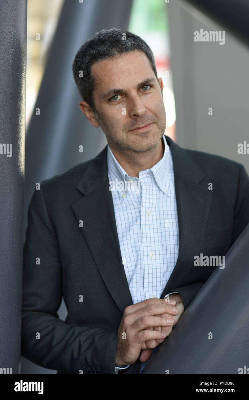 Journalist and author Tom Rachman in October 2018 at the Frankfurt Book ...