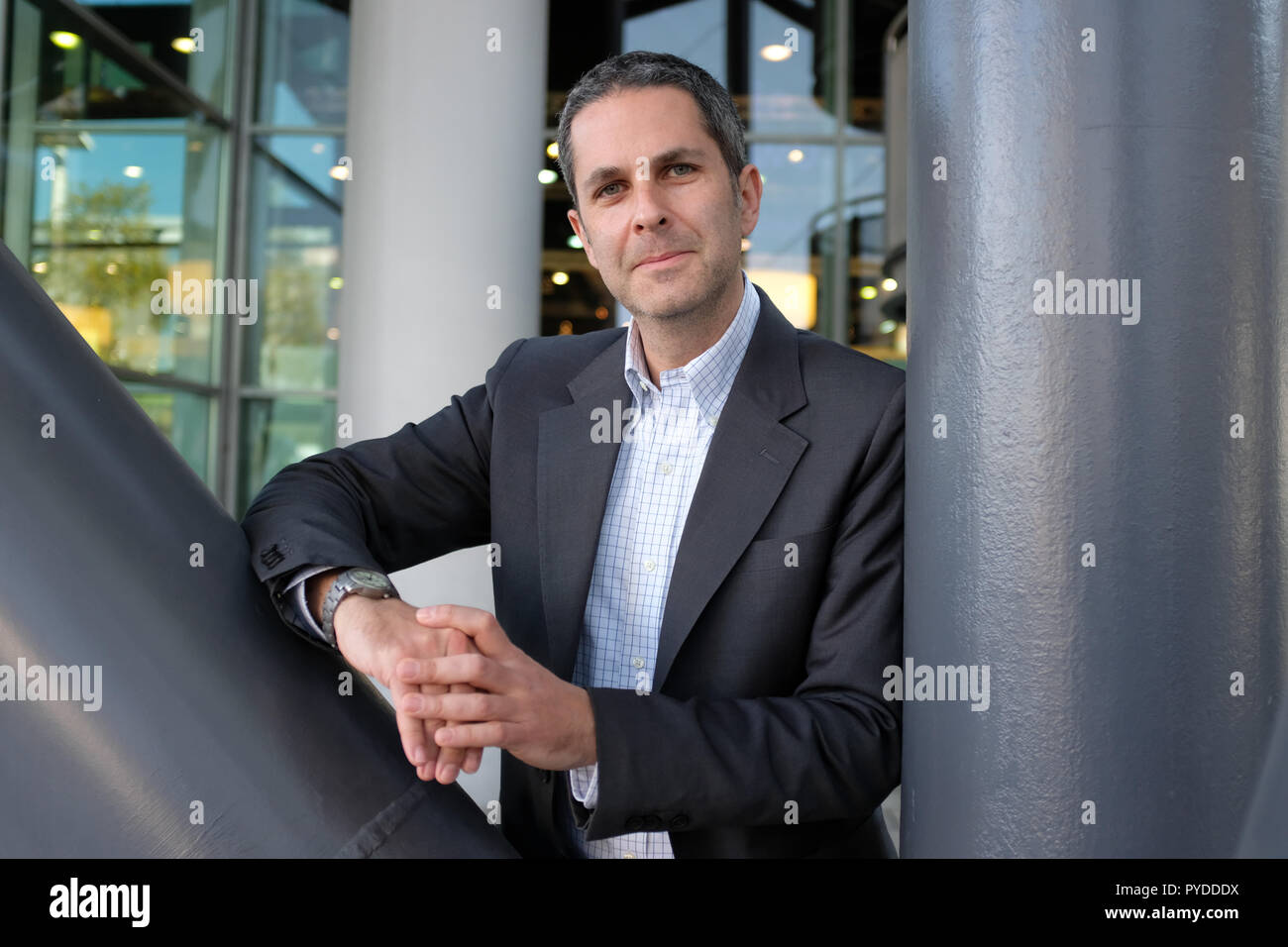 Journalist and author Tom Rachman in October 2018 at the Frankfurt Book ...