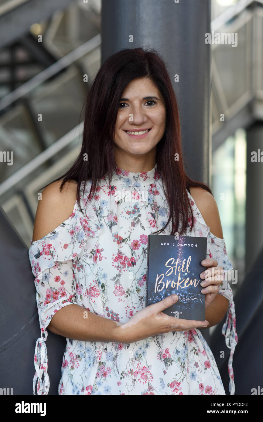 April Dawson in October 2018 at the Frankfurt Book Fair. | usage ...