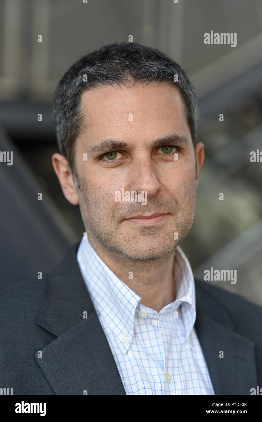 Journalist and author Tom Rachman in October 2018 at the Frankfurt Book ...