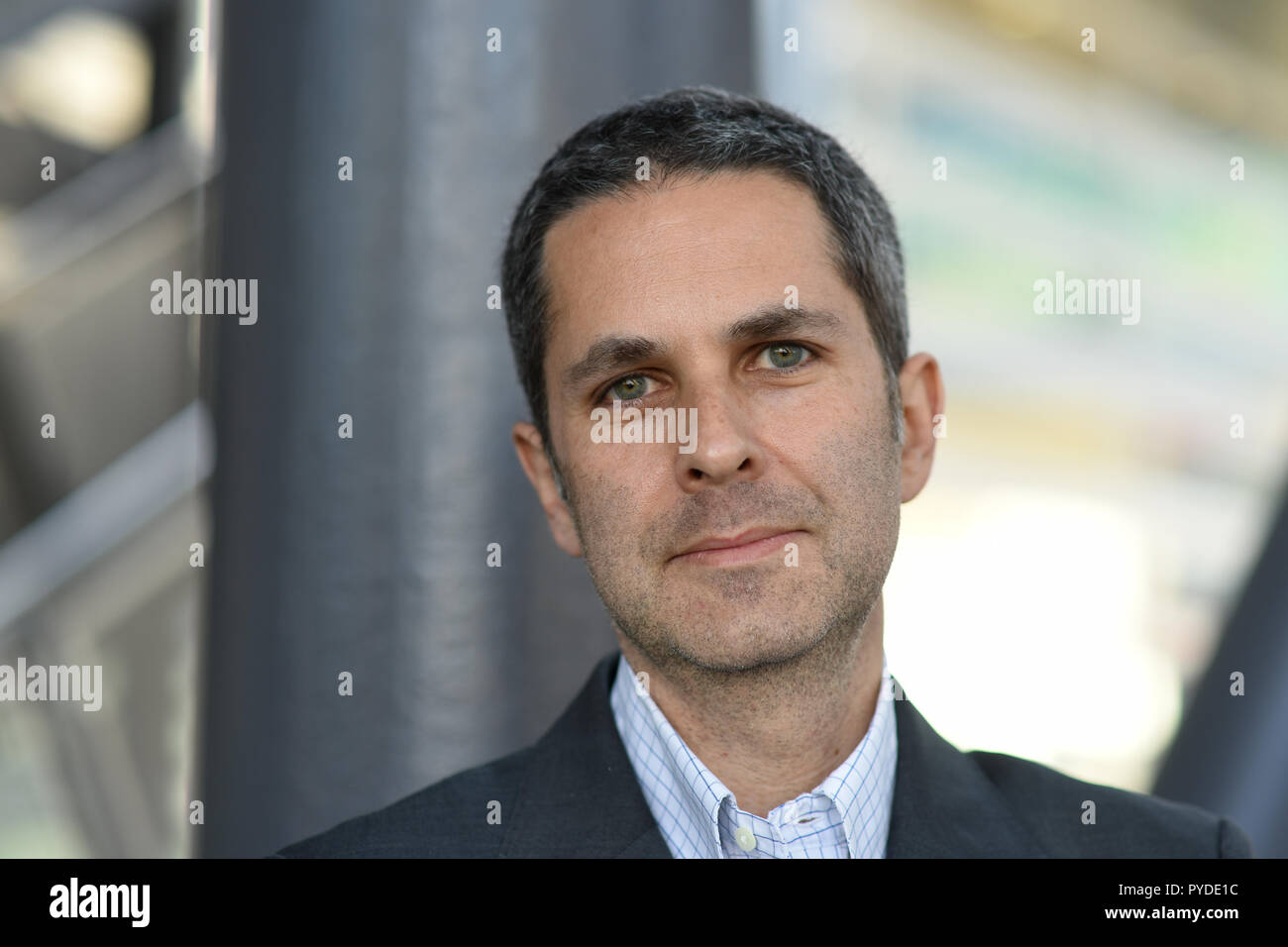 Journalist and author Tom Rachman in October 2018 at the Frankfurt Book ...