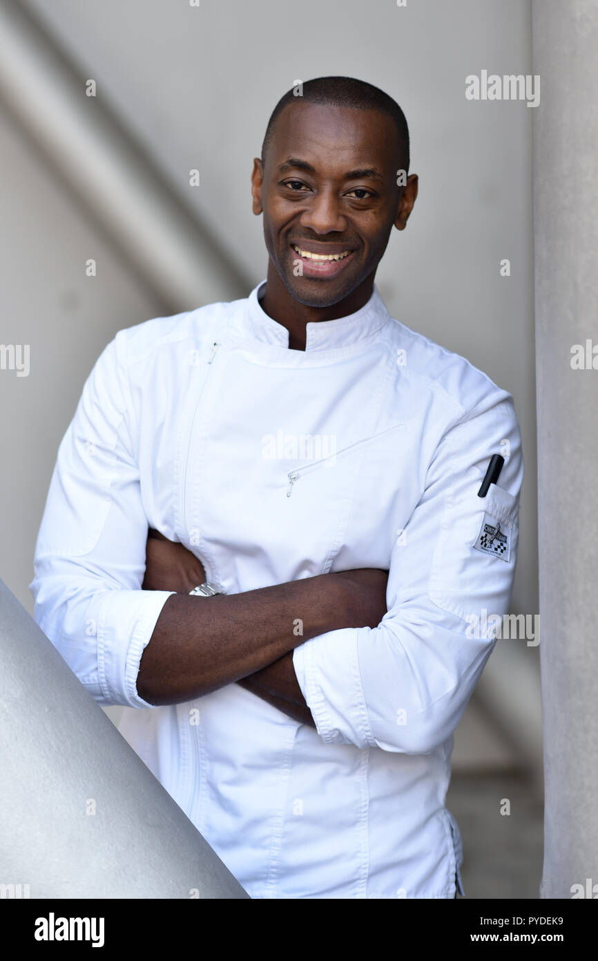 Anthony Sarpong in October 2018 at the Frankfurt Book Fair. | usage ...