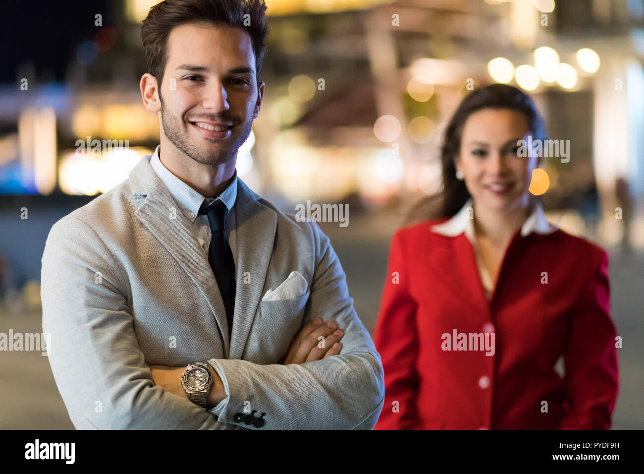 Business partners outdoor Stock Photo - Alamy
