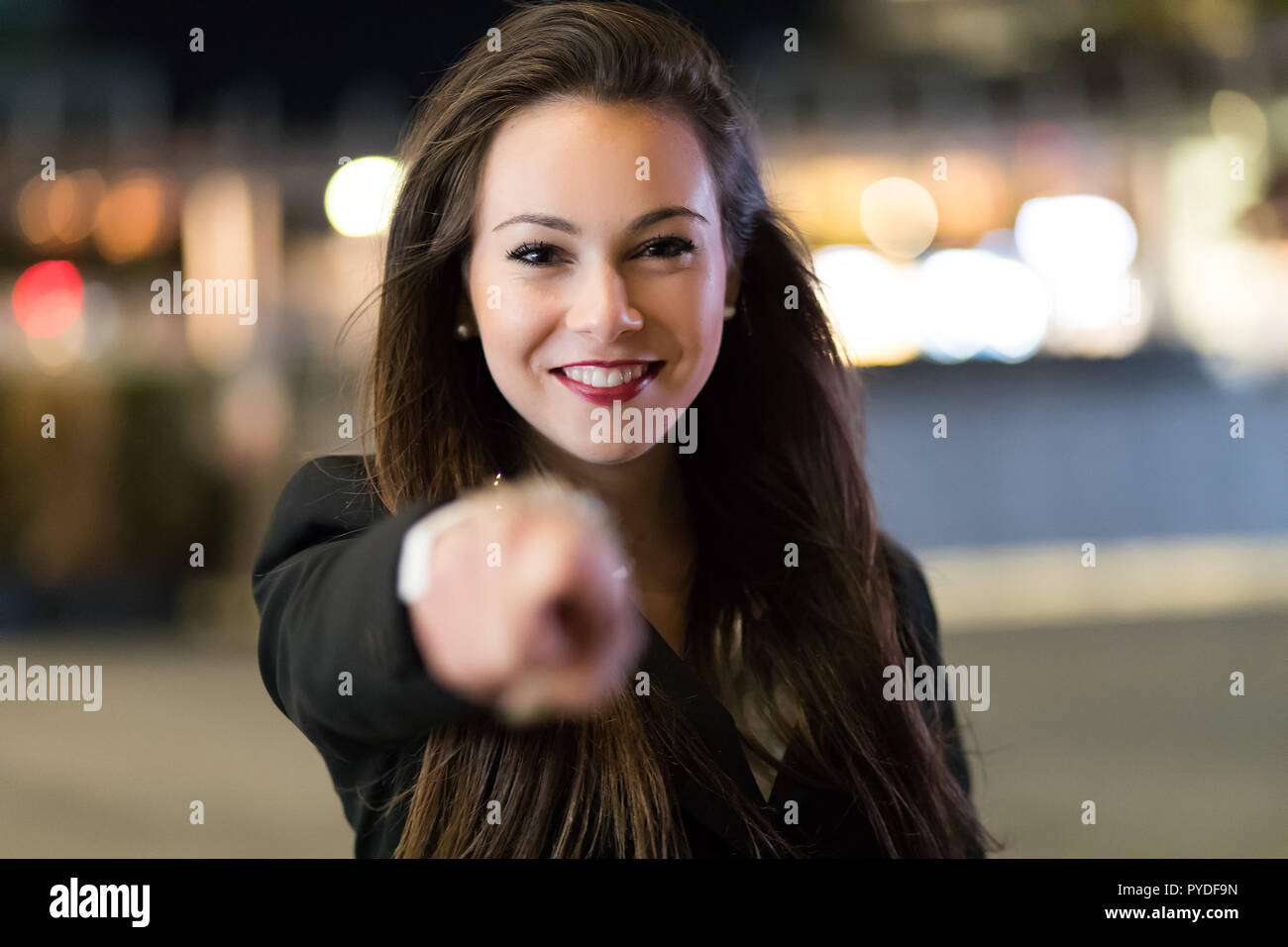 Young manager pointing his finger to you, recruitment concept Stock ...