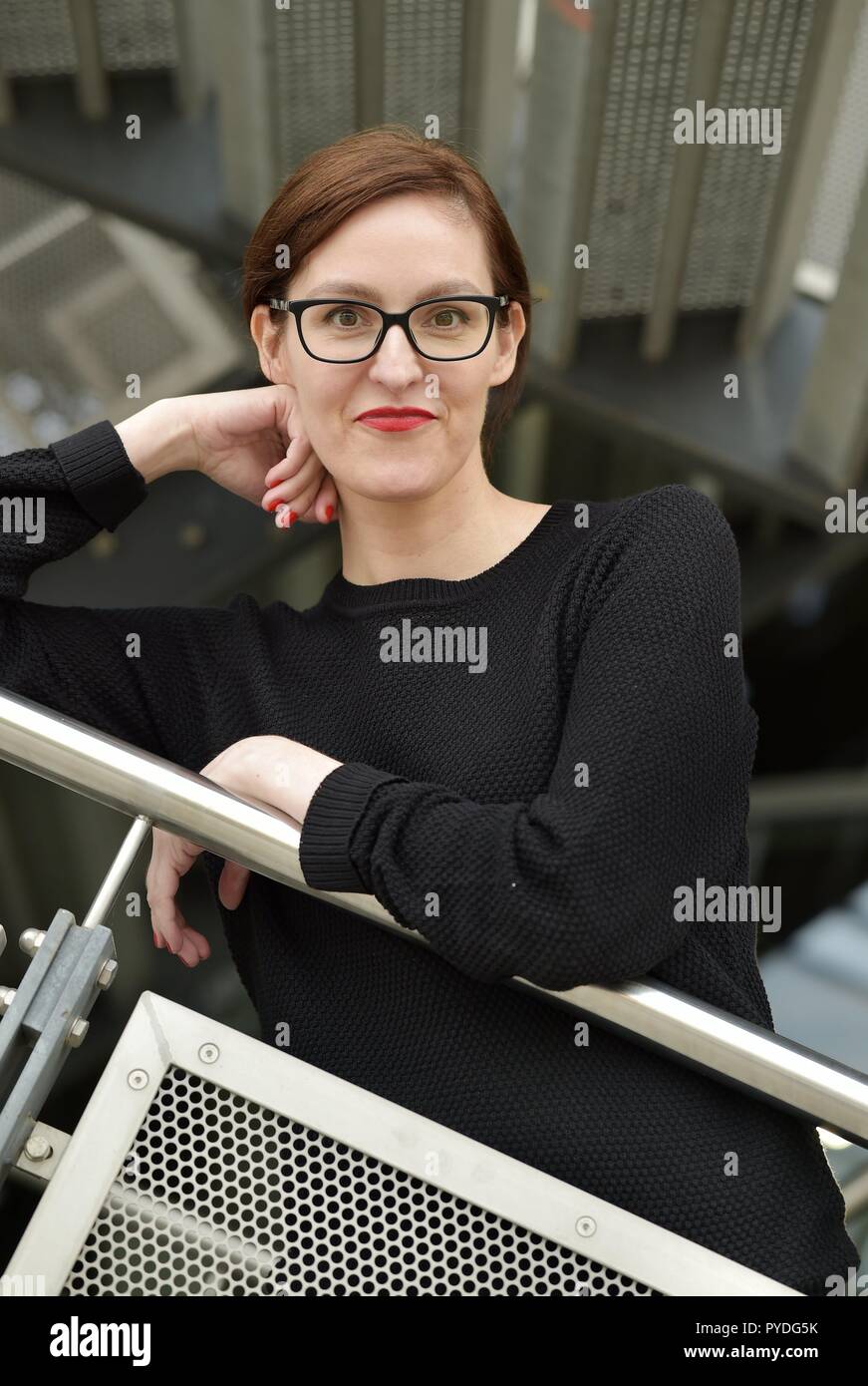 Alex Beer in October 2018 at the Frankfurt Book Fair. | usage worldwide ...