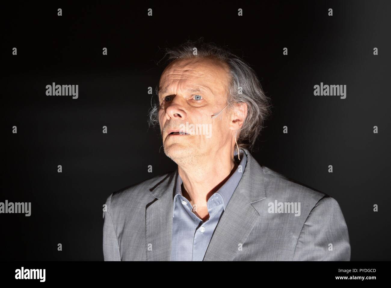 Actor Edgar Selge as King Lear on October 17, 2018, during a rehearsal ...