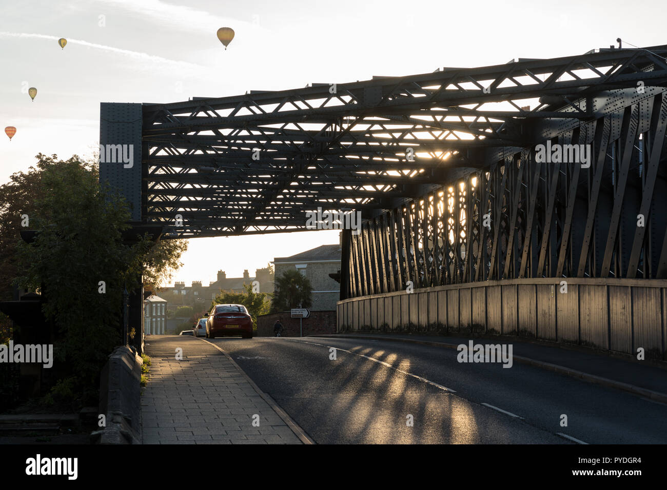 Holgate Road Bridge and Balloons in York Stock Photo - Alamy