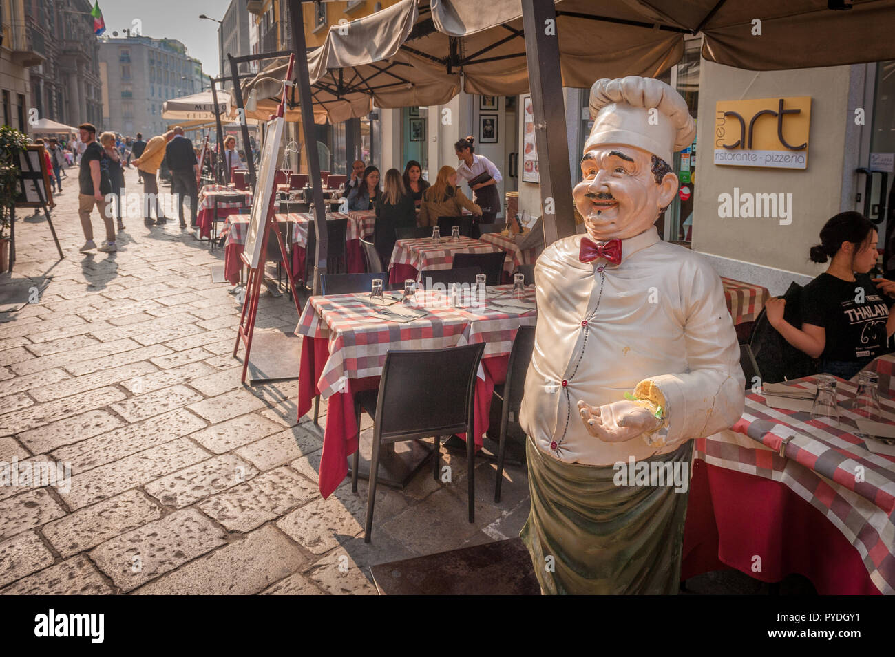 Street scene in the Brera district, Milan, Italy Stock Photo - Alamy