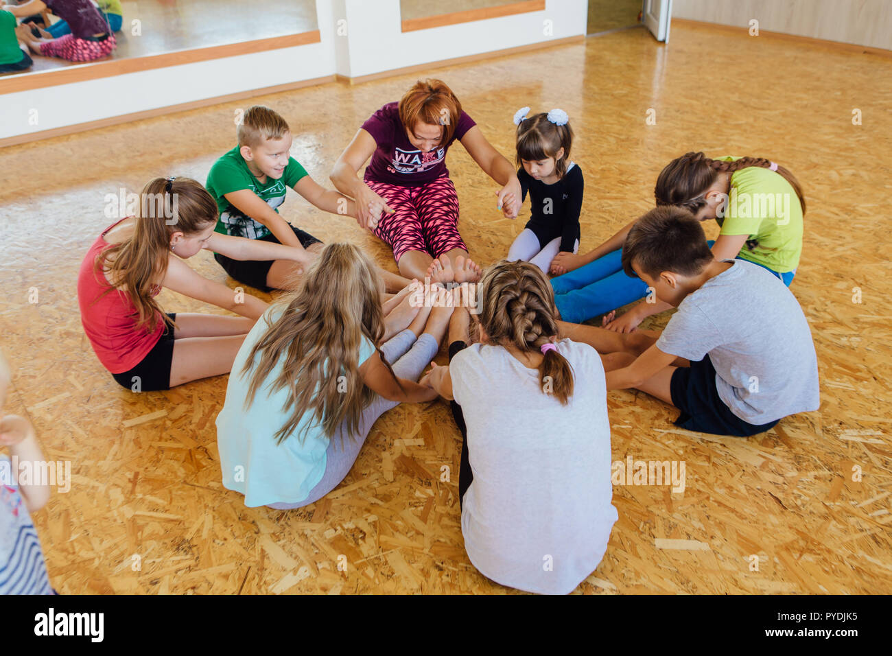 Novokuznetsk, Kemerovo region, Russia - 11 August 2018: Children of ...