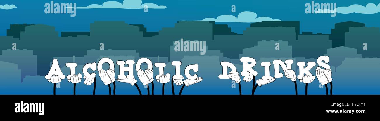 Diverse hands holding letters of the alphabet created the word ...