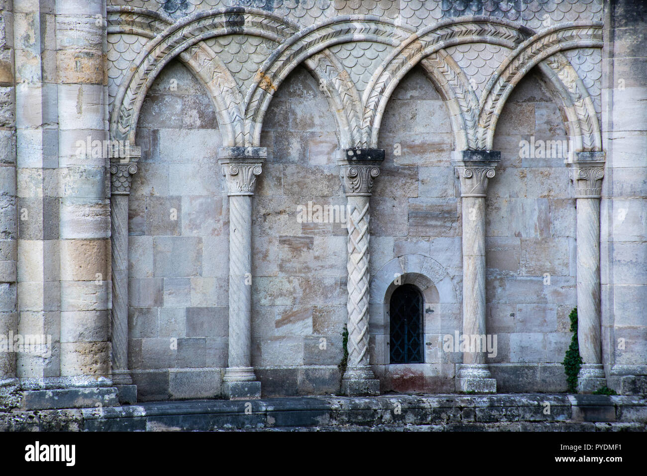 Arches of medieval church Stock Photo - Alamy