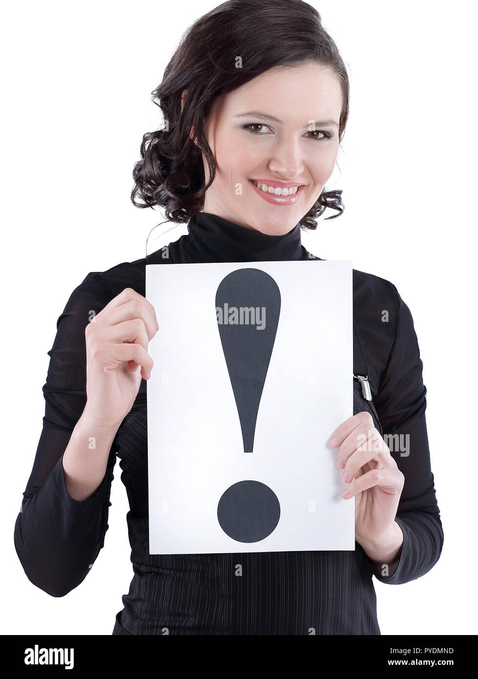 Sign woman exclamation concept hi-res stock photography and images - Alamy