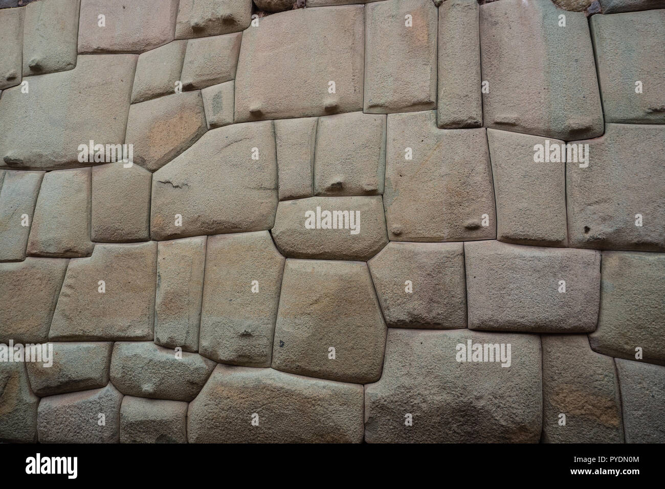 Ancient inca stone wall in the city of Cusco, Peru. Stone work Stock ...