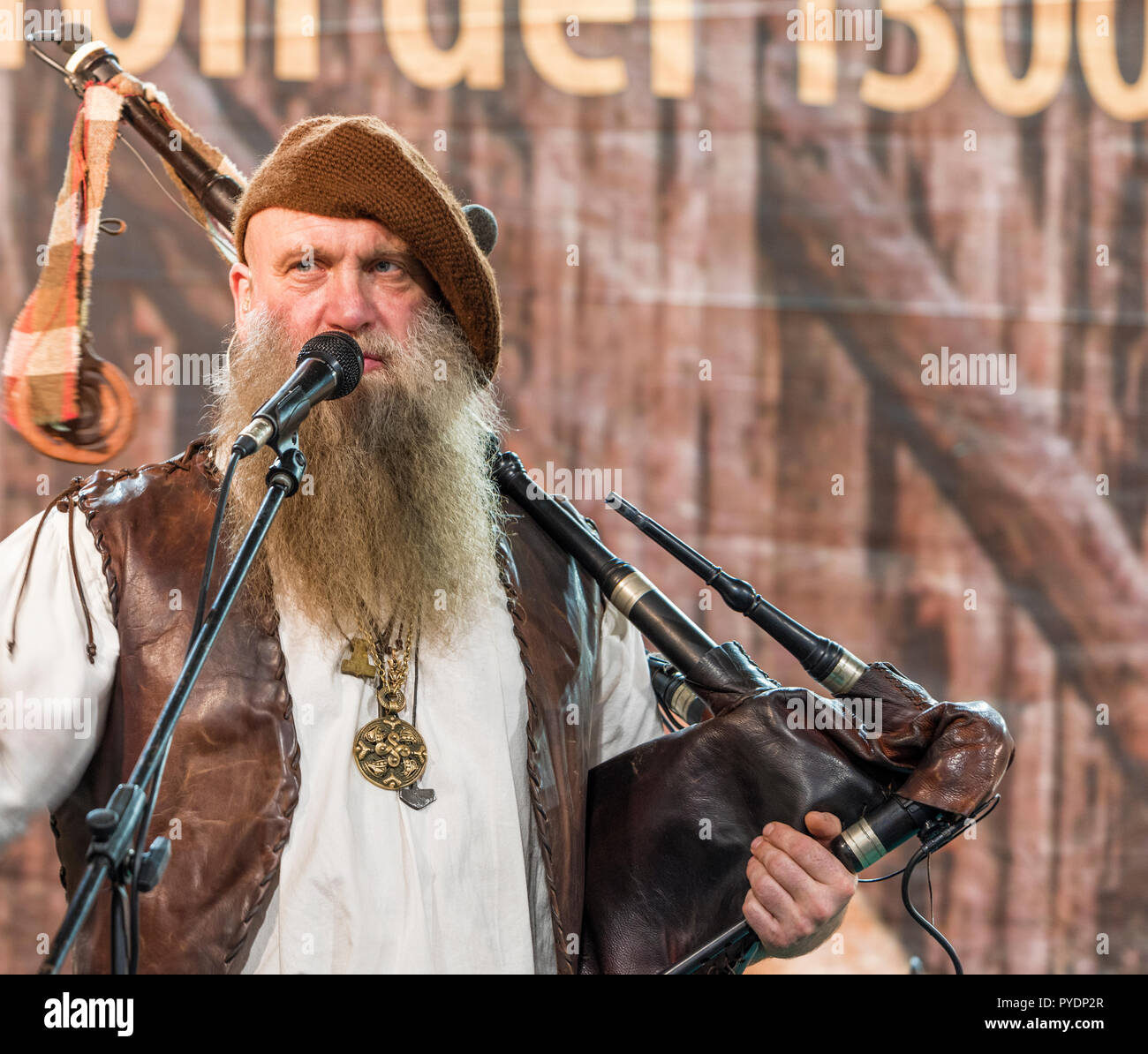 Charlie Allan - the leader of the Scottish folk band Saor Patrol Stock ...