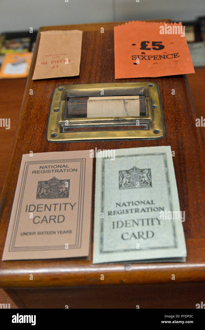 National Identity Cards at the We'll Meet Again WW2 Museum, Freiston ...