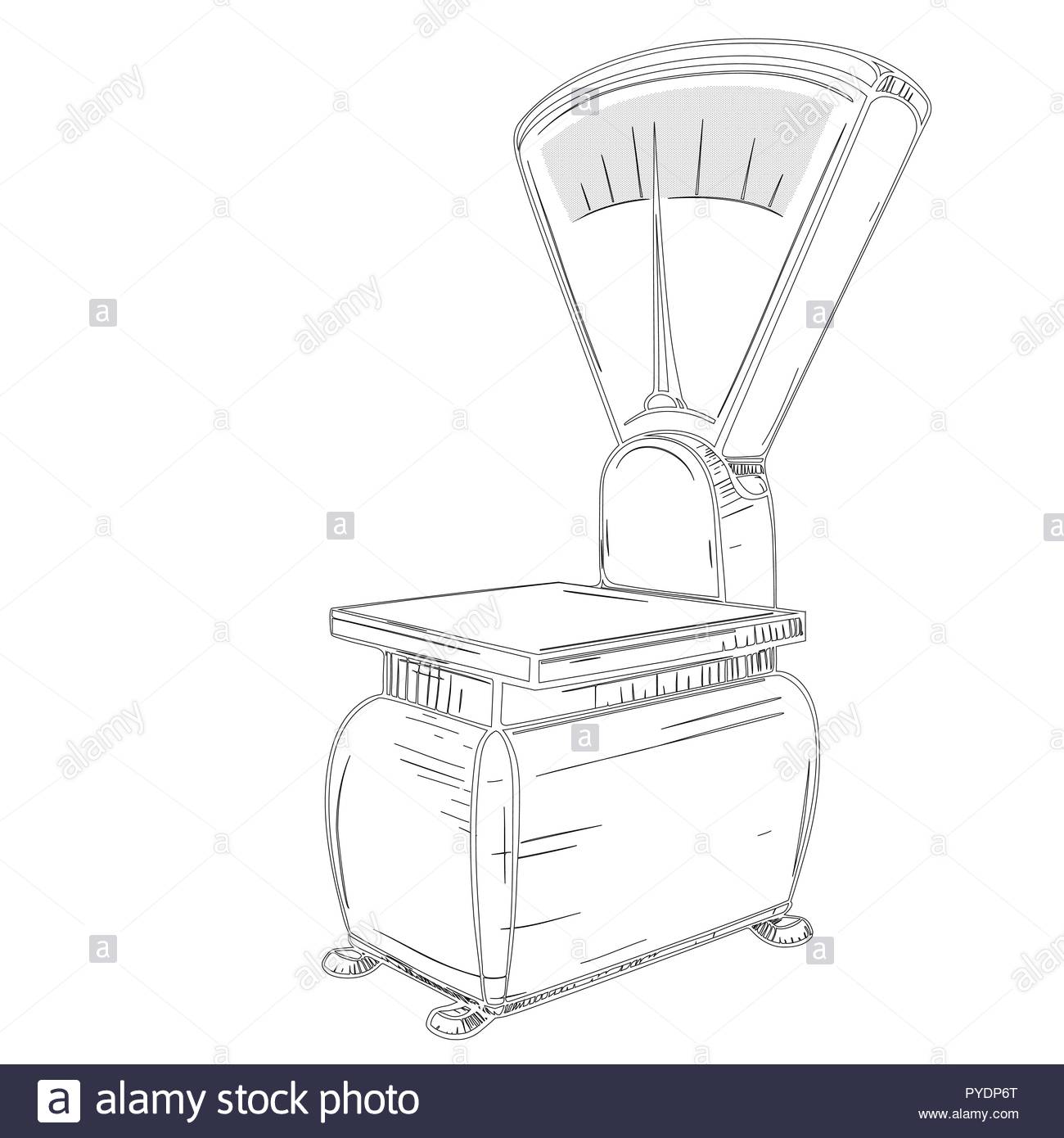 Weighing Scale Stock Vector Images - Alamy