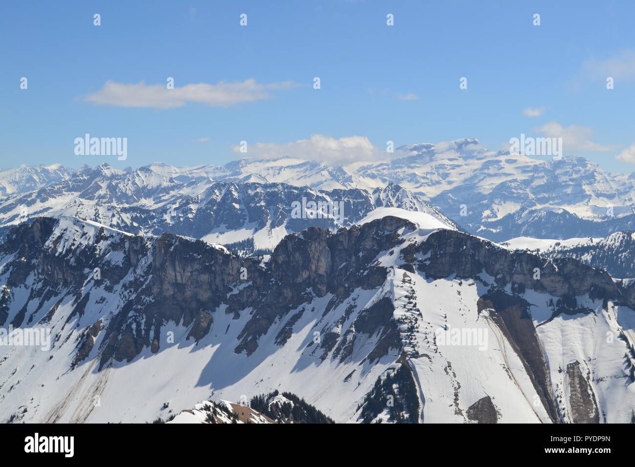 View from Les Rochers de Naye, reached by MOB train from Montreux. To ...
