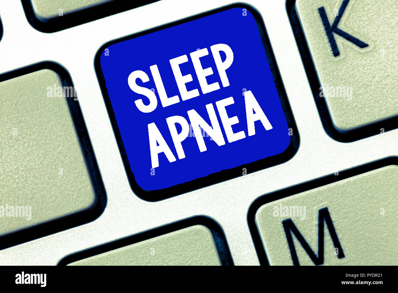 Text sign showing Sleep Apnea. Conceptual photo The temporary stoppage ...