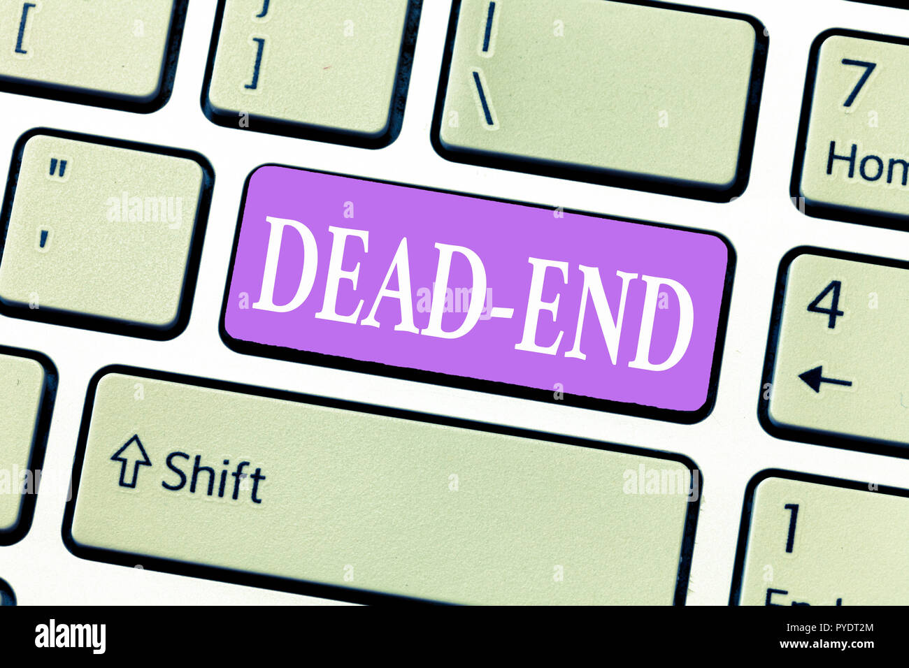 Conceptual hand writing showing Dead End. Business photo showcasing ...