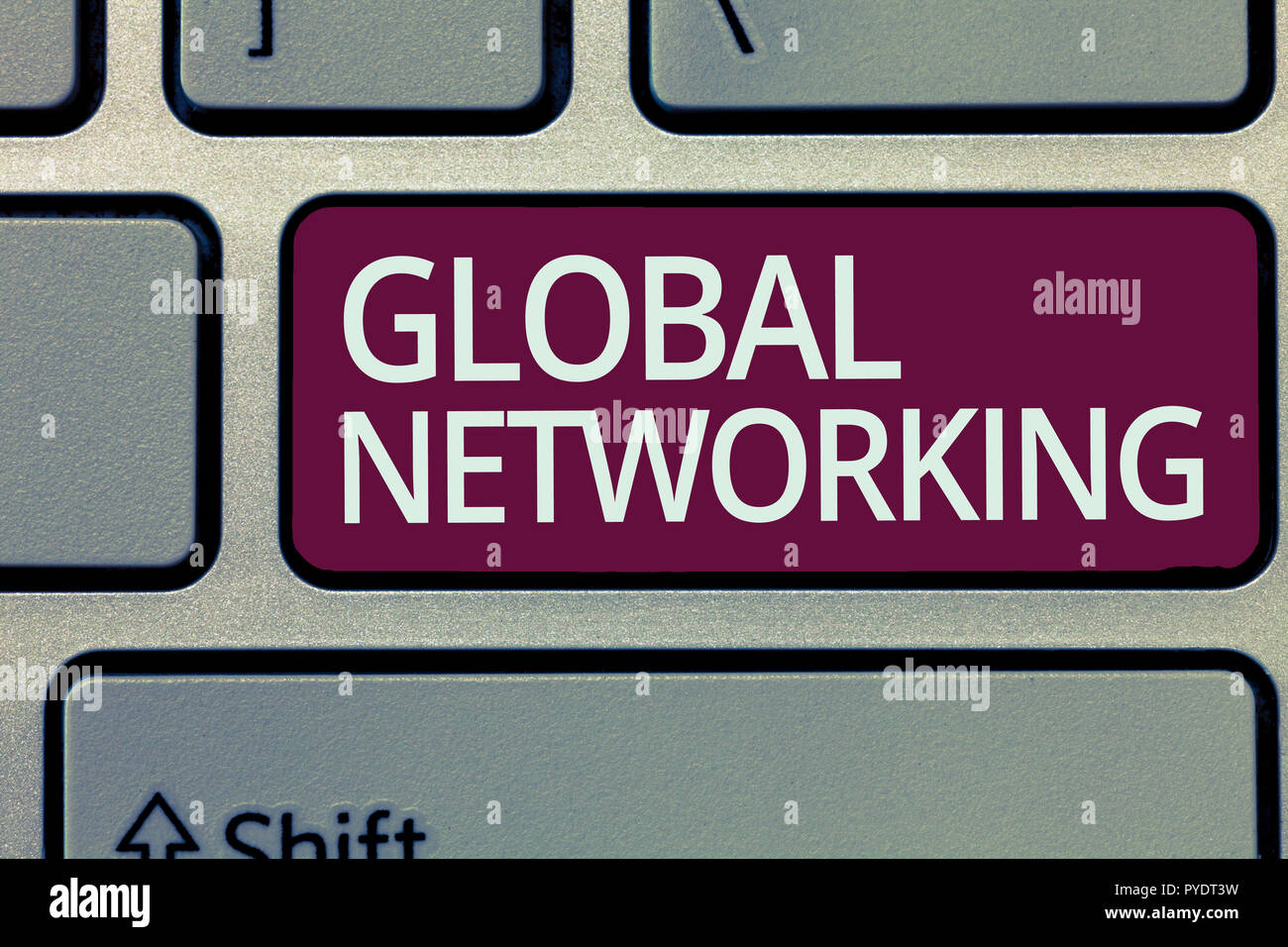 Handwriting text writing Global Networking. Concept meaning ...