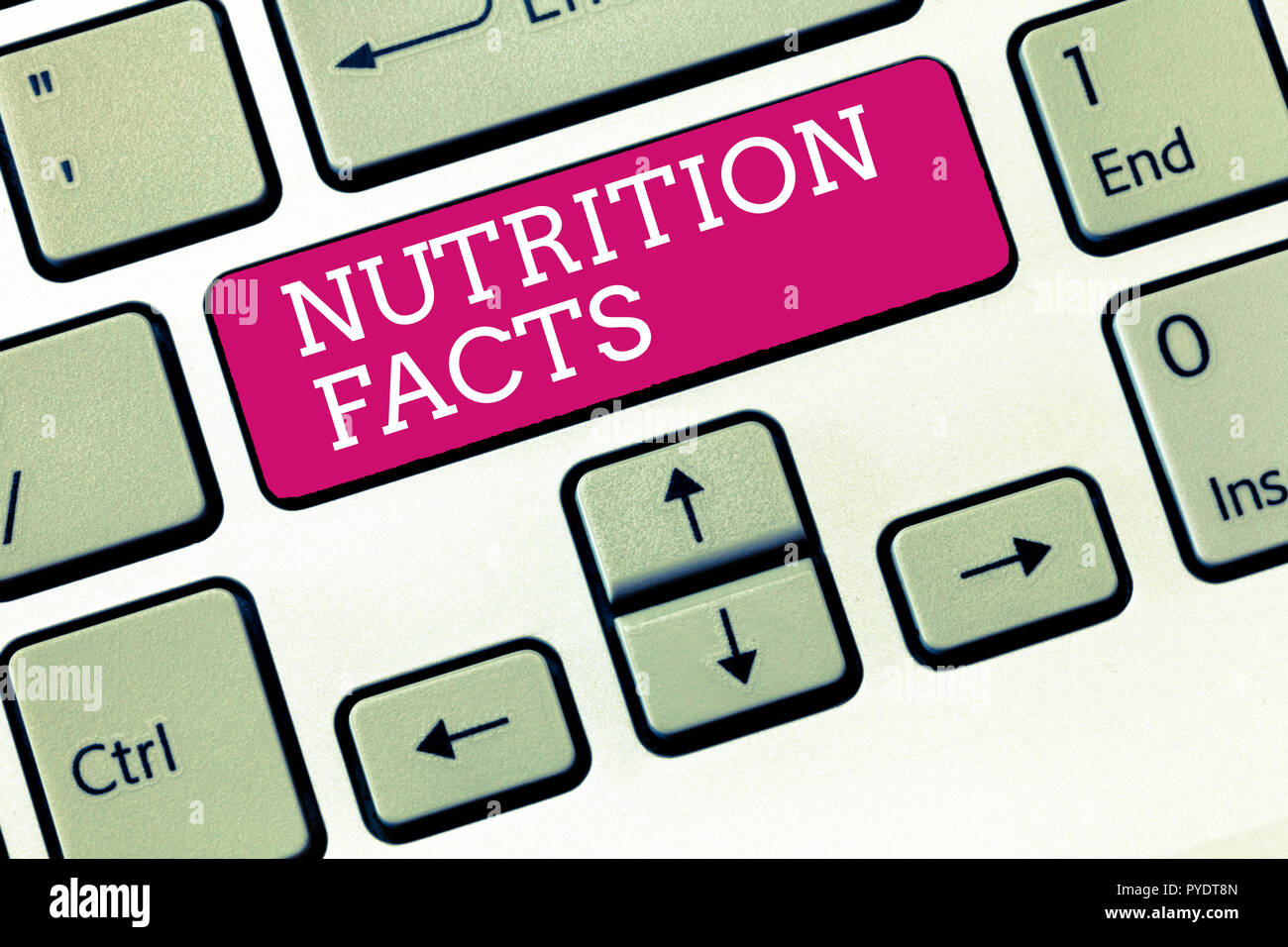 Handwriting text Nutrition Facts. Concept meaning Detailed information ...