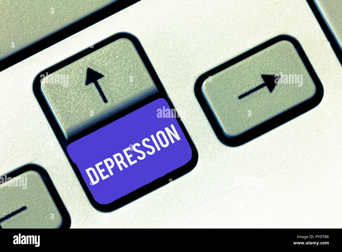 Conceptual hand writing showing Depression. Business photo showcasing ...