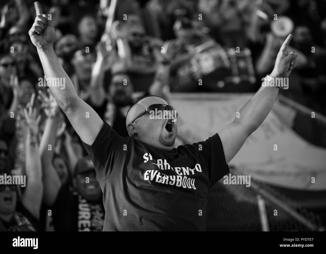 Athlete fan Black and White Stock Photos & Images - Alamy