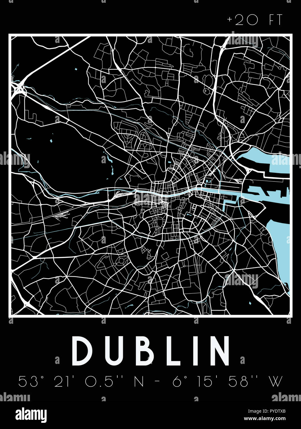 Map of ireland illustration hi-res stock photography and images - Alamy