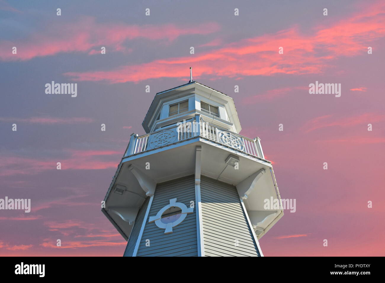 Orlando, Florida. October 13, 2018. Top view Lighthouse on beatiful ...