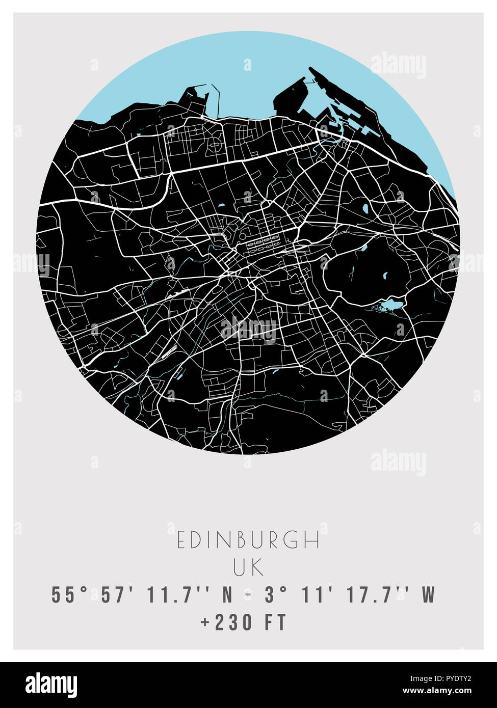Map Old Town Edinburgh High Resolution Stock Photography and Images - Alamy