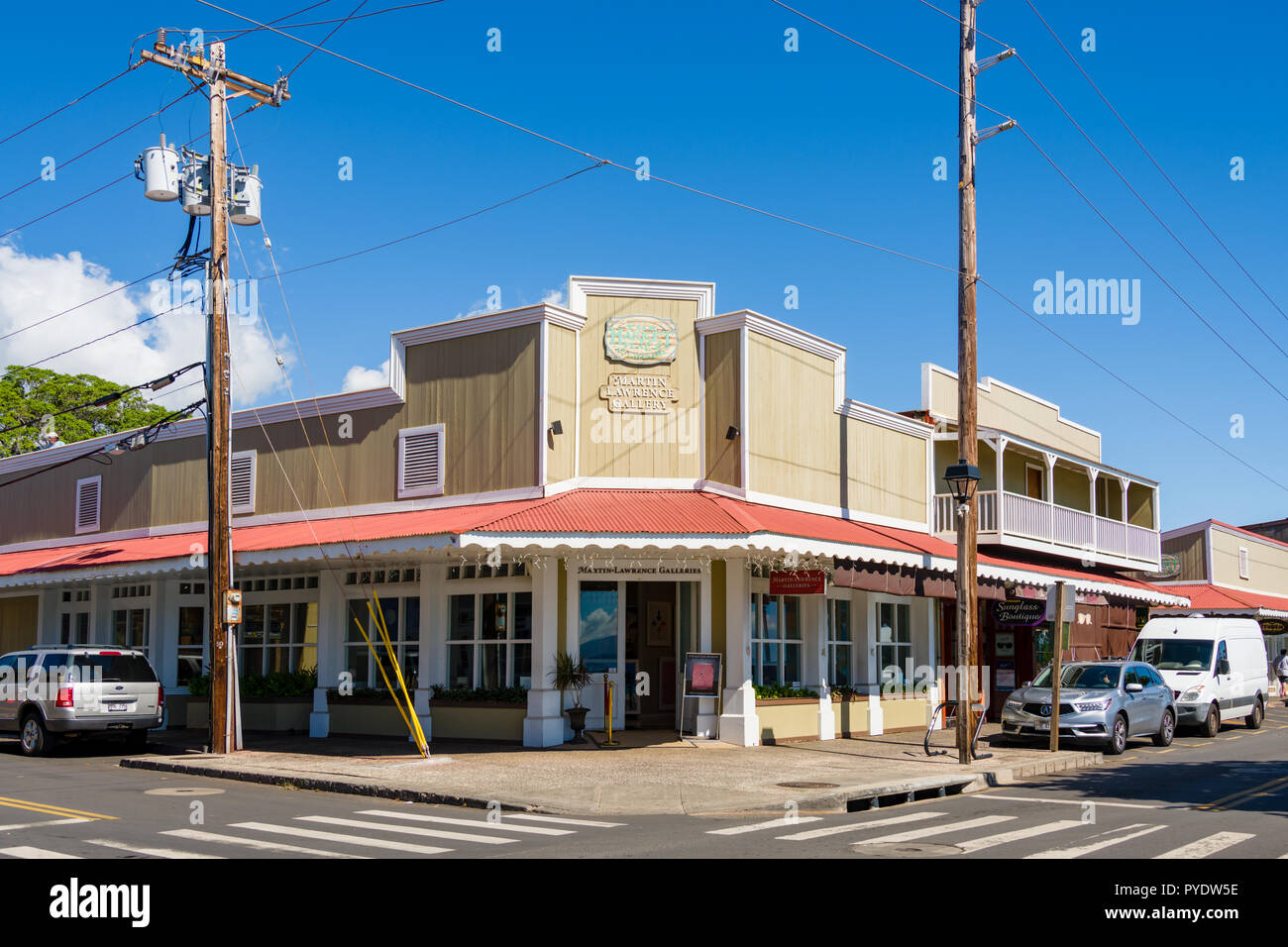 Art Gallery on Front Street, Lahaina, Maui, Hawaii Stock Photo - Alamy