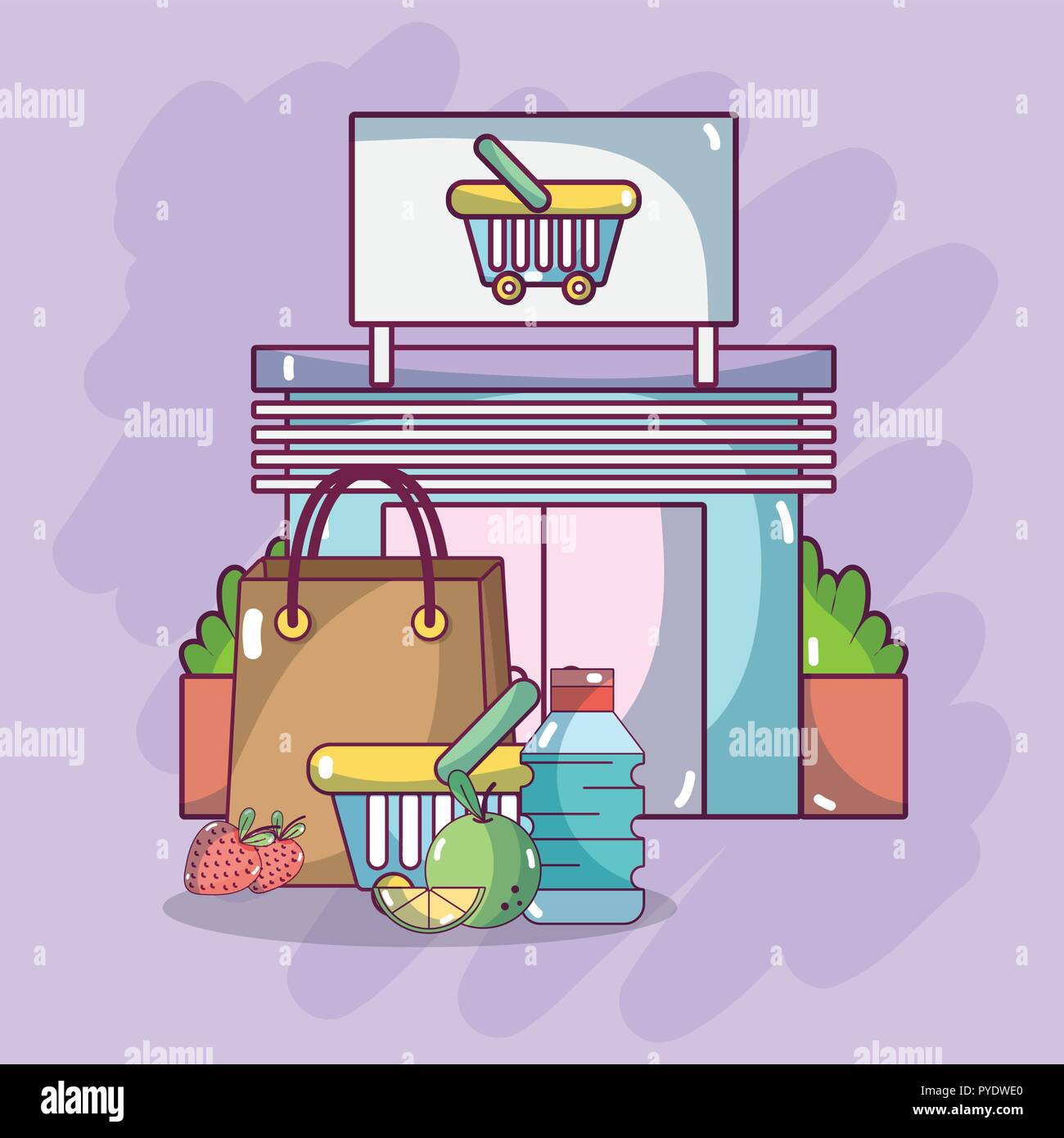 Food supermarket products Stock Vector Image & Art - Alamy