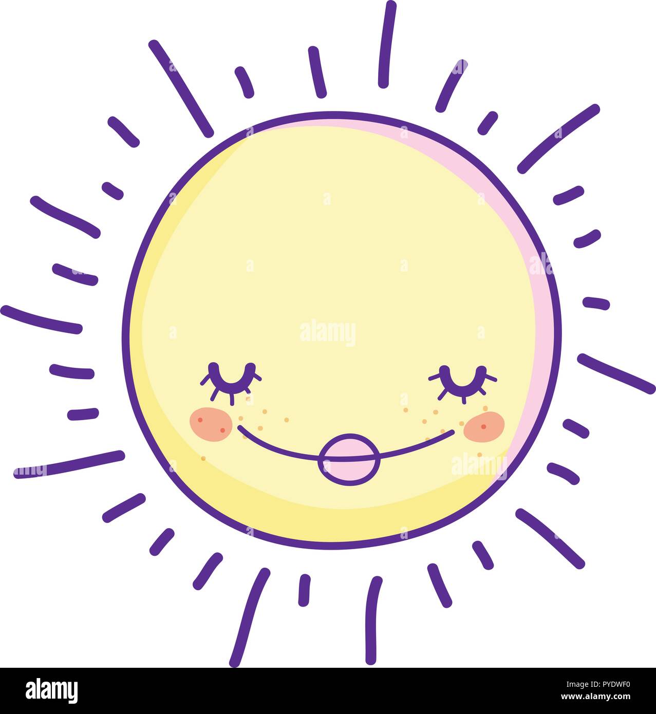 Smiling at sunset Stock Vector Images - Alamy